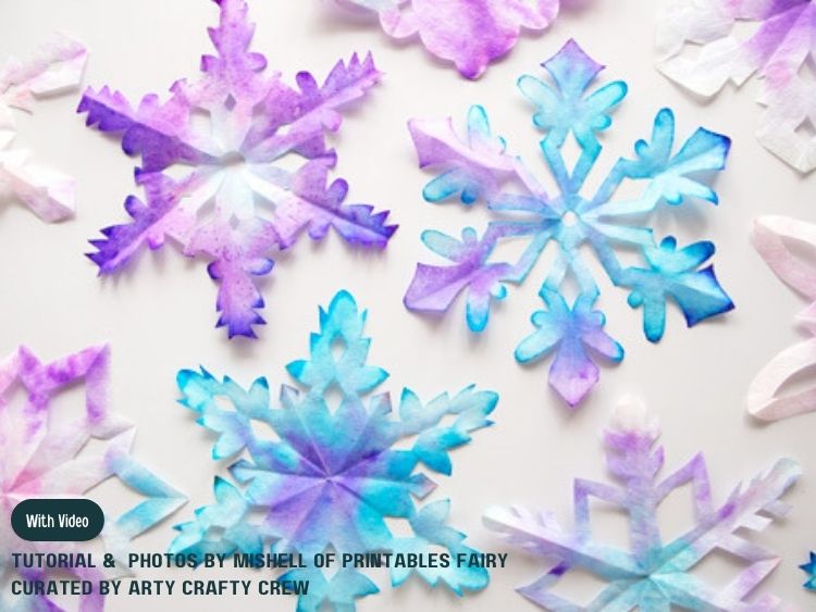 6 Unique DIY Snowflake Crafts Kids Will Love to Make - Arty Crafty Crew