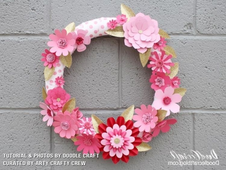 6 DIY Paper Flowers Craft Projects For Valentine's Day - Arty Crafty Crew