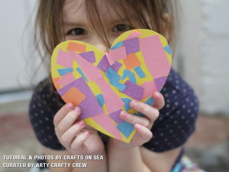 6 DIY Paper Heart Crafts For Preschool - Arty Crafty Crew