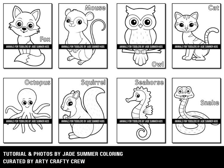 6 Printable Coloring Worksheet Activities For Toddlers - Arty Crafty Crew