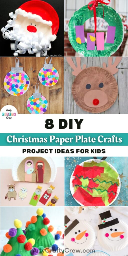 8 DIY Christmas Paper Plate Craft Project Ideas For Kids - Arty Crafty Crew