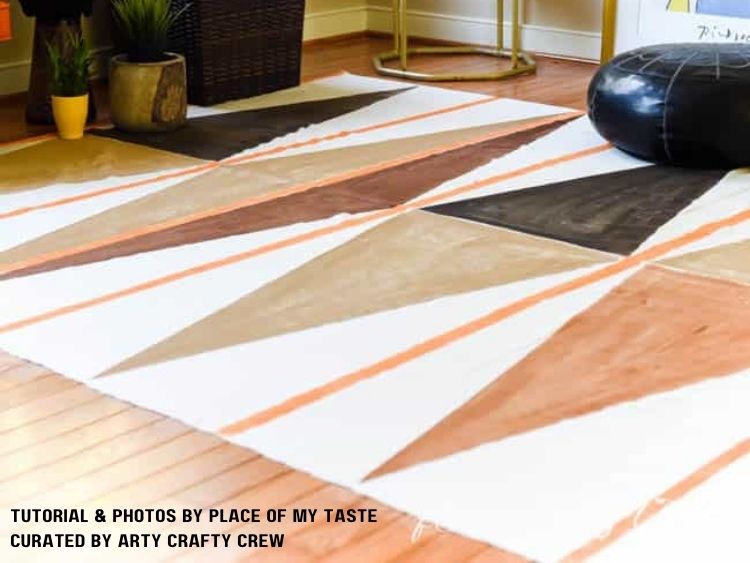 7 Cheap DIY Area Rugs To Make At Home - Arty Crafty Crew