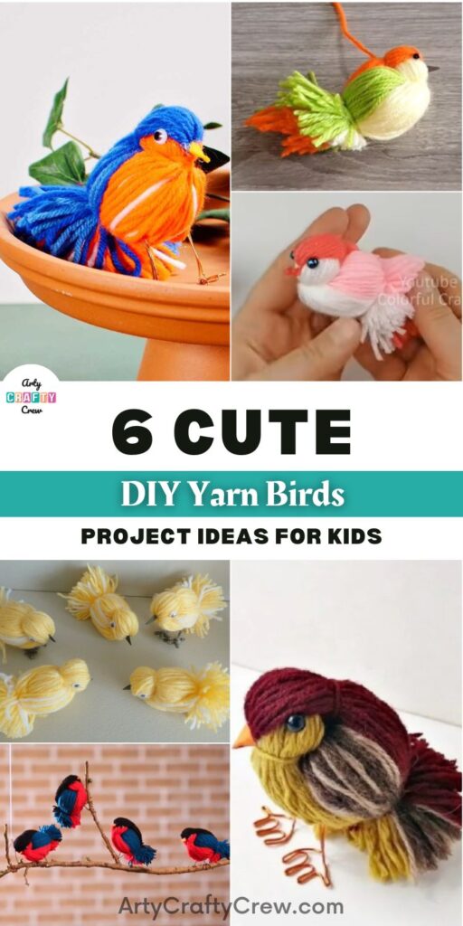 6 Cute DIY Yarn Bird Project Ideas For Kids - Arty Crafty Crew