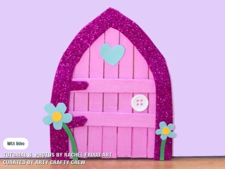 6 Beautiful DIY Fairy Door Craft Ideas - Arty Crafty Crew