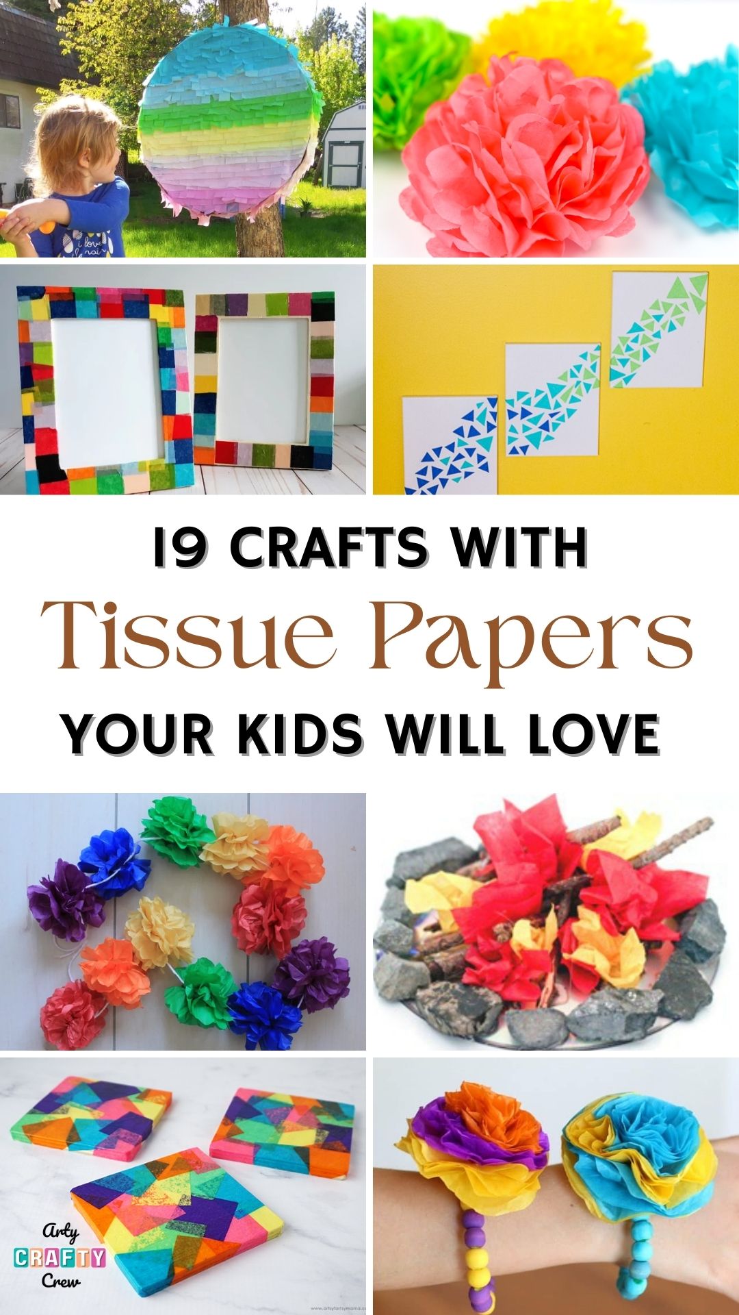 19 Interesting Tissue Paper Crafts Ideas For Kids - Arty Crafty Crew