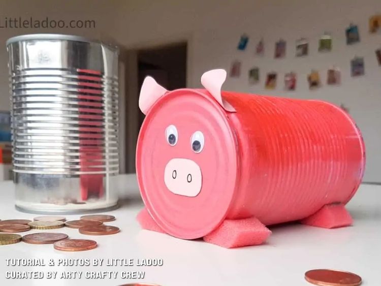 18 Fun DIY Piggy Banks For Kids and Adults - Arty Crafty Crew