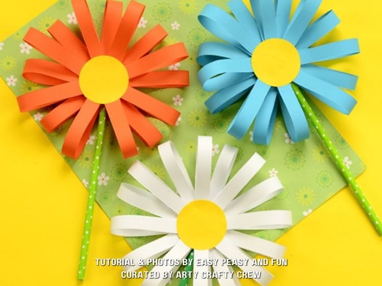 16 Beautiful Paper Flowers Easy Tutorials - Arty Crafty Crew