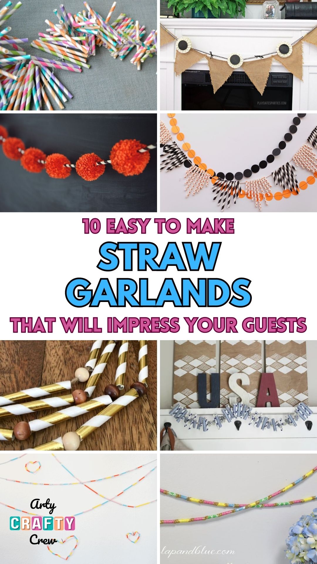 Get Festive With These 10 Holiday Straw Garlands - Arty Crafty Crew