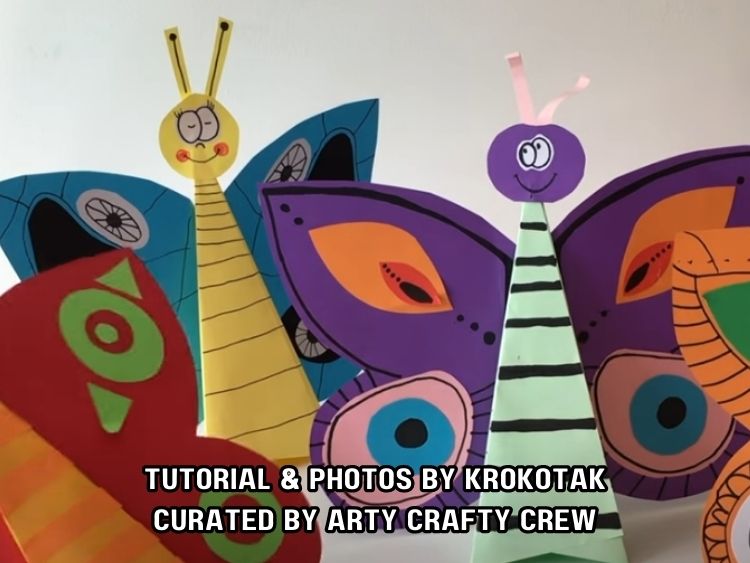 10 Paper Butterflies Crafts For Kids To Make This Summer - Arty Crafty Crew