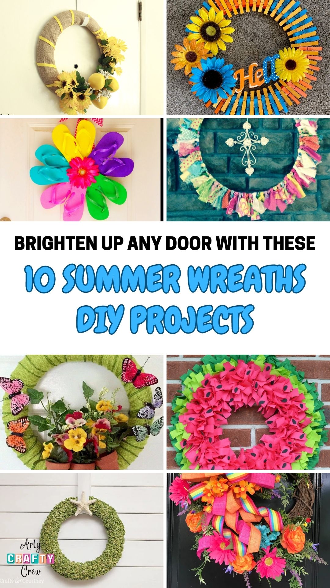 Brighten Up Any Door with These 10 Summer Wreath DIY Projects - Arty ...