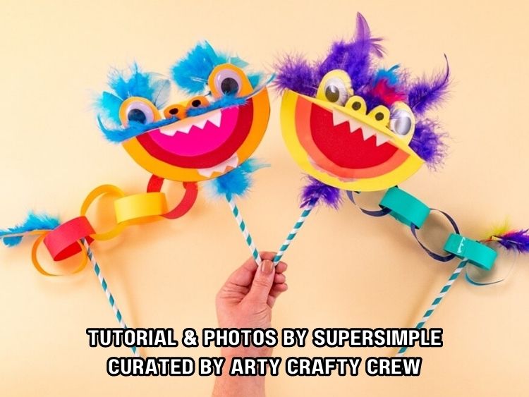11 DIY Paper Dragons Crafts Kids Would Love To Play With - Arty Crafty Crew