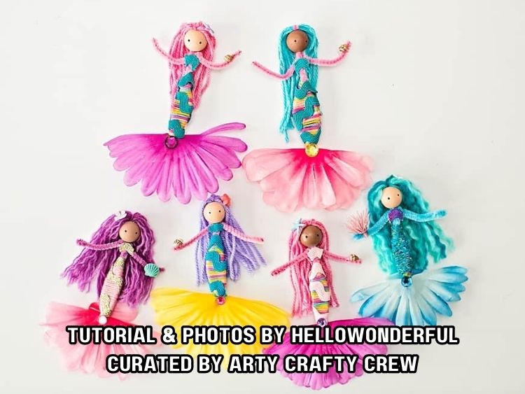 Under The Sea Themed Party Props: 12 Mermaid DIY Crafts - Arty Crafty Crew