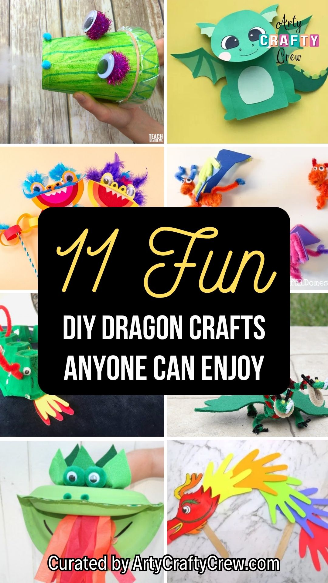 11 DIY Paper Dragons Crafts Kids Would Love To Play With - Arty Crafty Crew