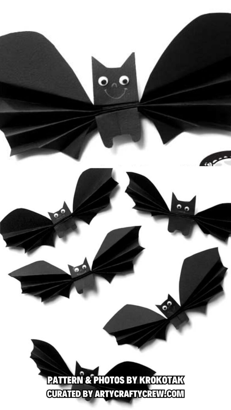 11 Spooky Paper Craft Bats For Your Halloween Setup - Arty Crafty Crew
