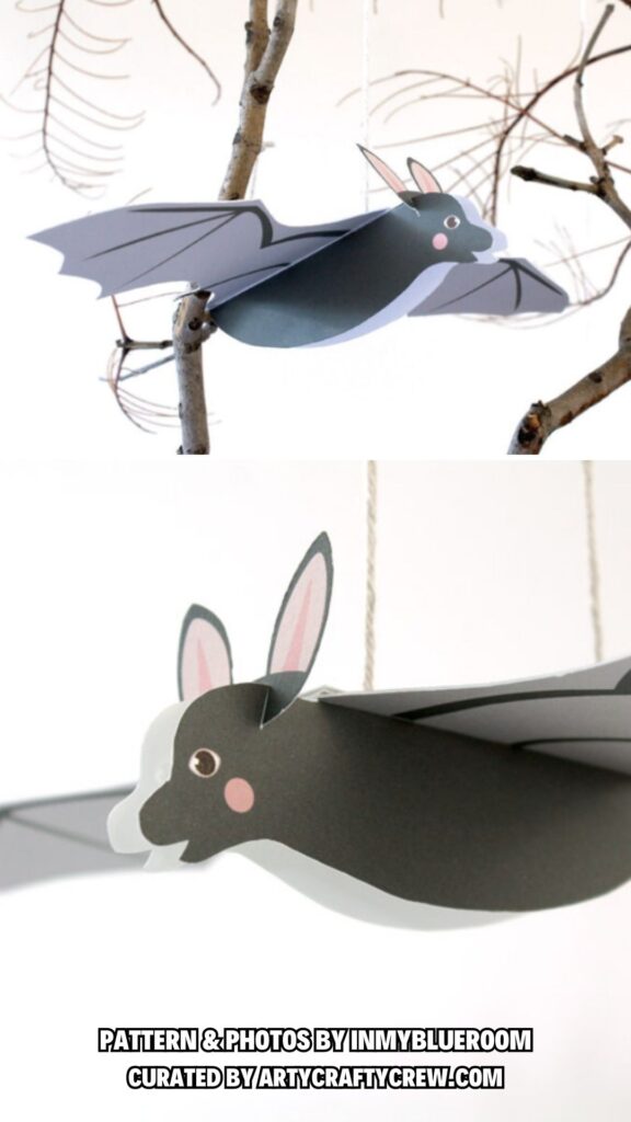 11 Spooky Paper Craft Bats For Your Halloween Setup - Arty Crafty Crew