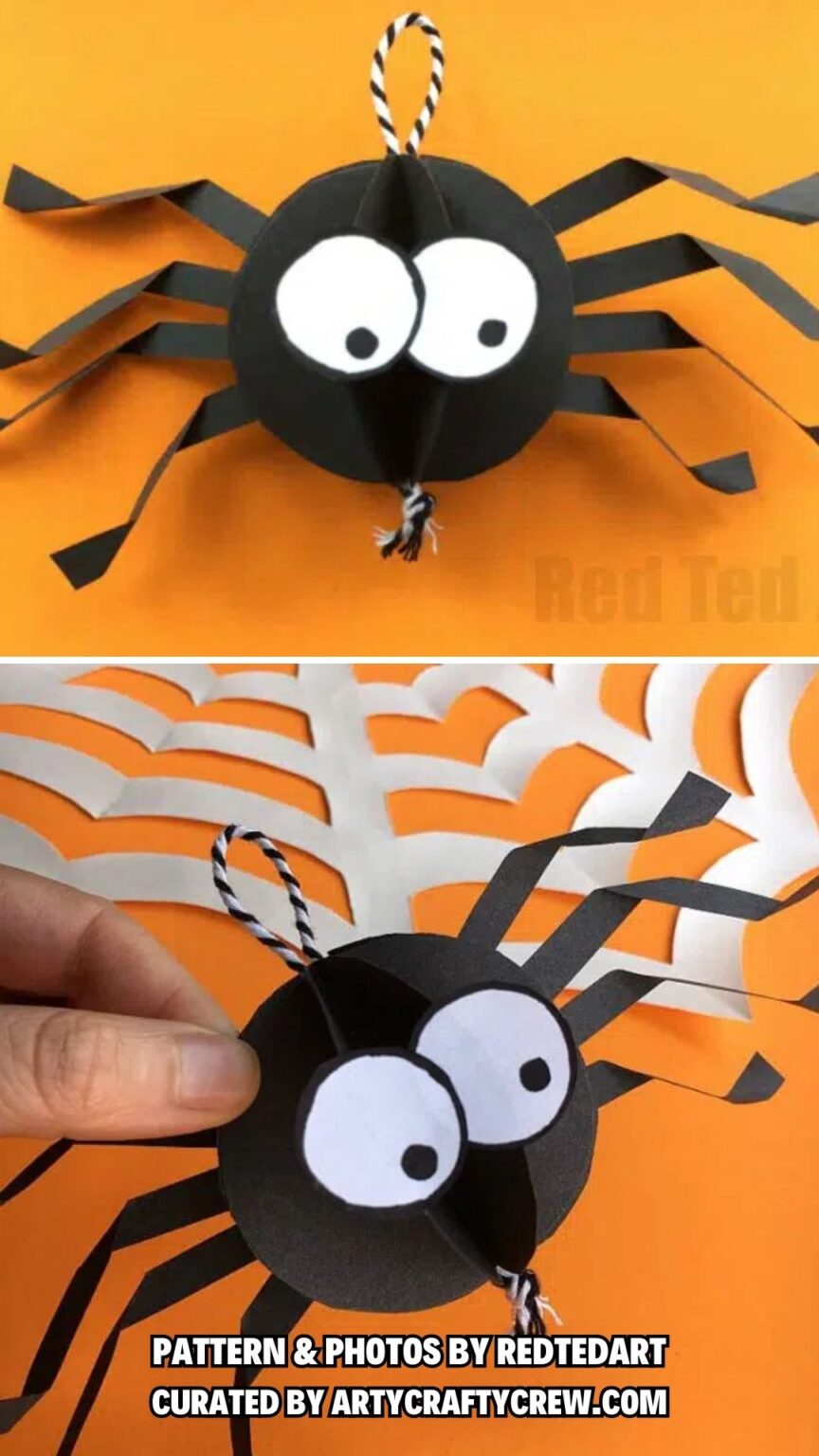 12 Cheap DIY Halloween Paper Spider Crafts - Arty Crafty Crew