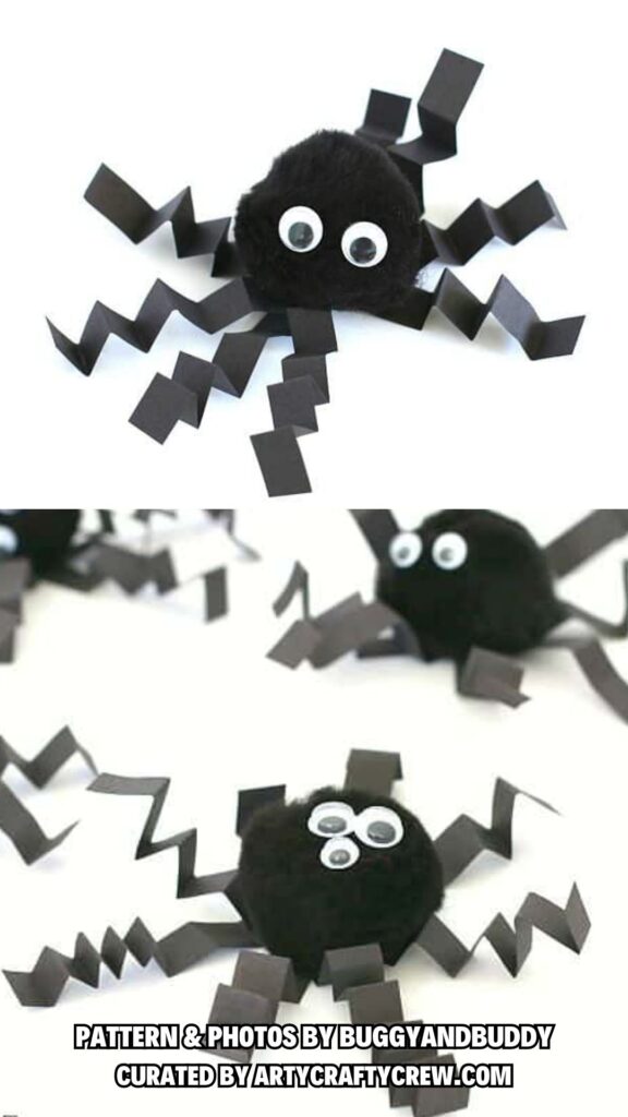 12 Cheap DIY Halloween Paper Spider Crafts - Arty Crafty Crew