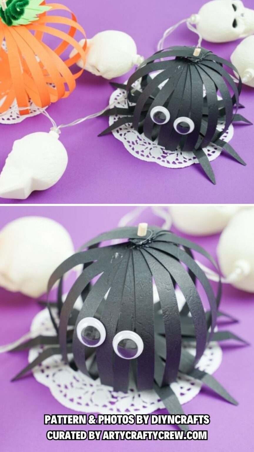 12 Cheap DIY Halloween Paper Spider Crafts - Arty Crafty Crew
