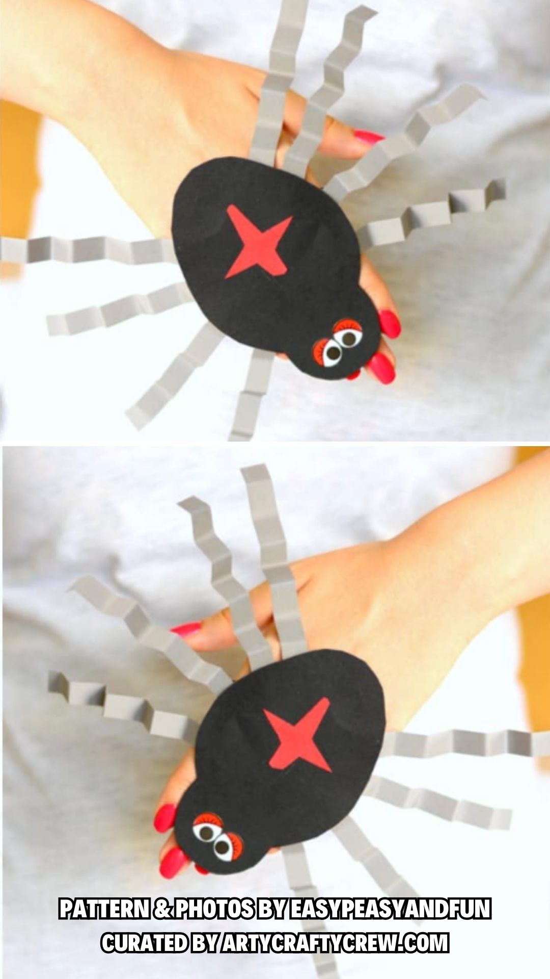 12 Cheap DIY Halloween Paper Spider Crafts - Arty Crafty Crew