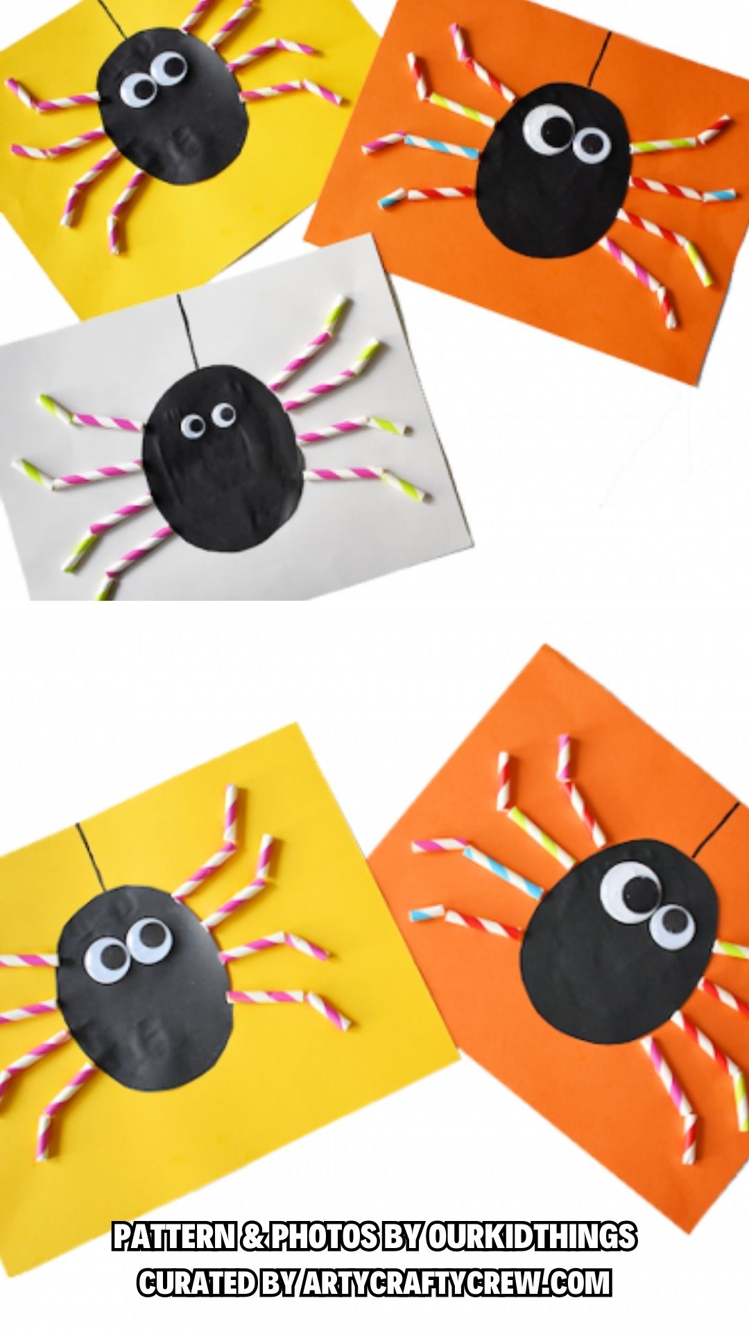 12 Cheap DIY Halloween Paper Spider Crafts - Arty Crafty Crew