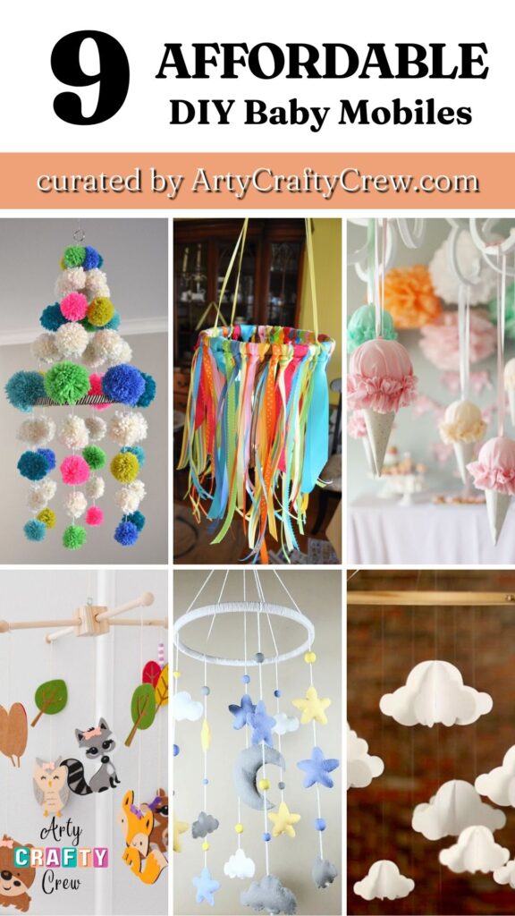 9 Unique & Adorable DIY Mobile Crib Ideas - Arty Crafty Crew
