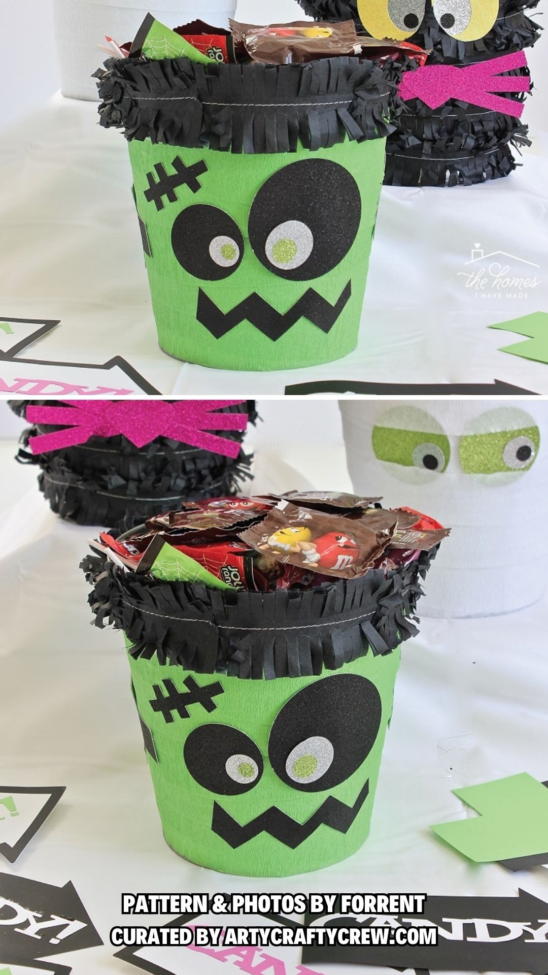 11 Kid Friendly Halloween DIY Buckets For Trick Or Treat - Arty Crafty Crew