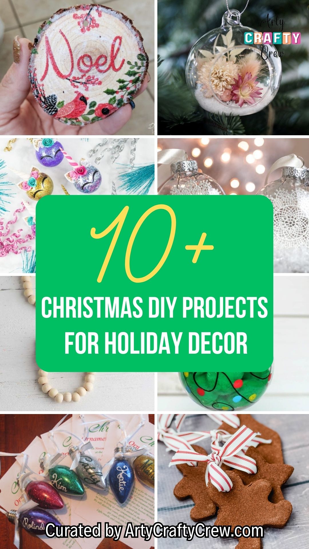12 DIY Christmas Ornament Crafts You Can Craft Ahead Of Time - Arty ...