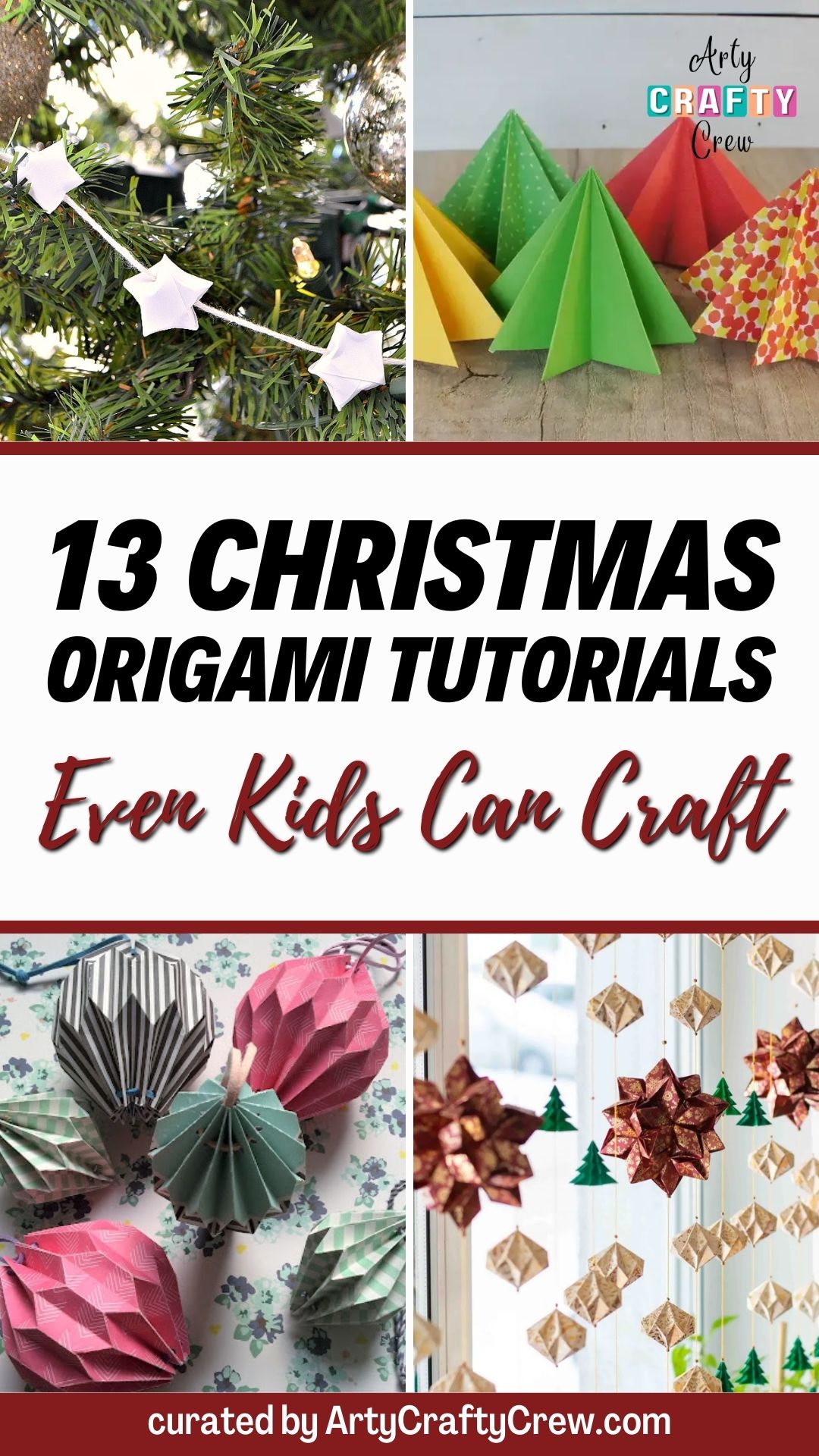 13 Christmas Origami Tutorials Even Kids Can Craft - Arty Crafty Crew