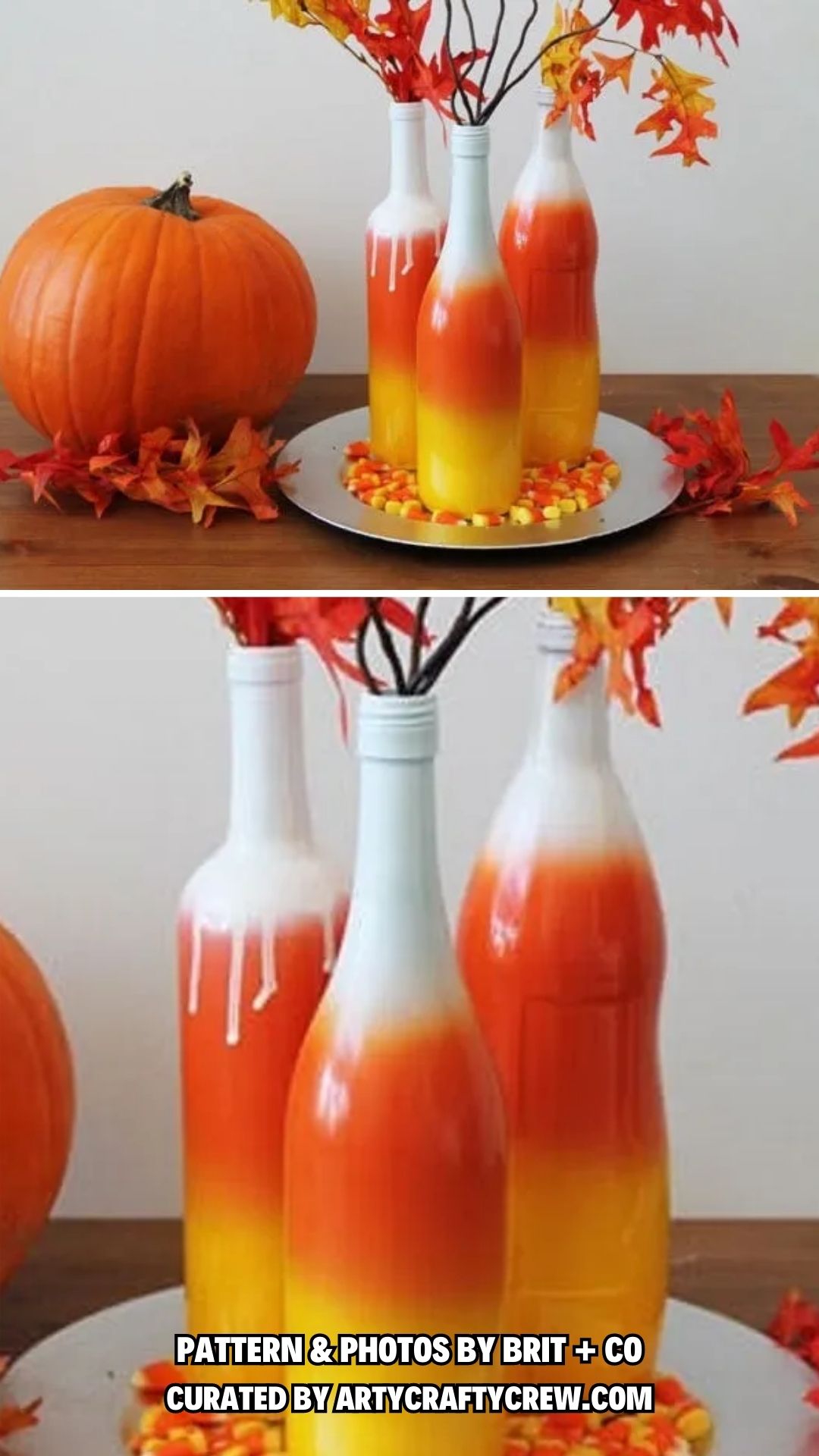 12 Adorable Candy Corn Inspired DIY Crafts For Fall - Arty Crafty Crew