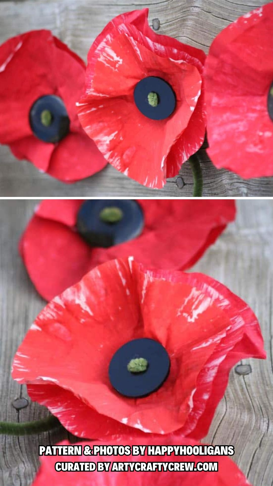 Give Honors With 11 DIY Remembrance Day Poppy Flowers - Arty Crafty Crew