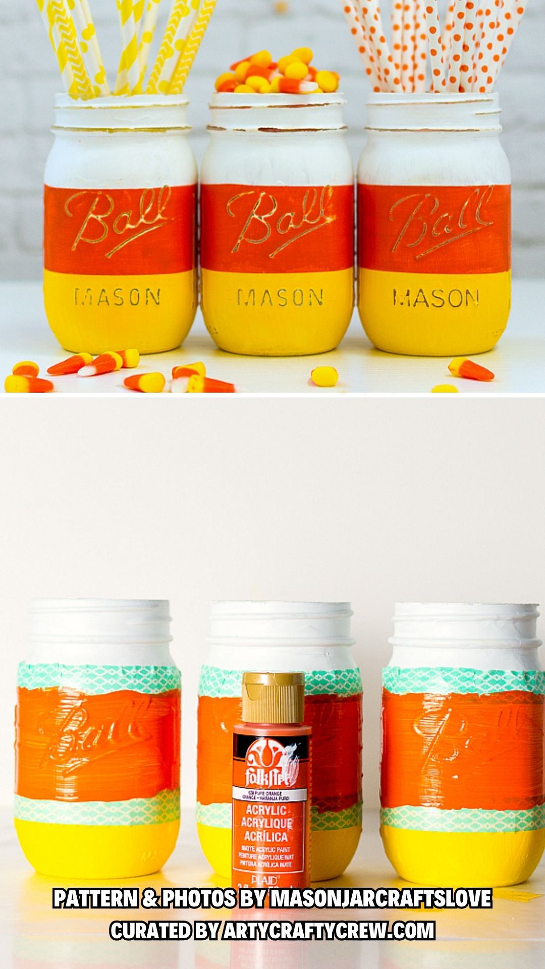 12 Adorable Candy Corn Inspired DIY Crafts For Fall - Arty Crafty Crew
